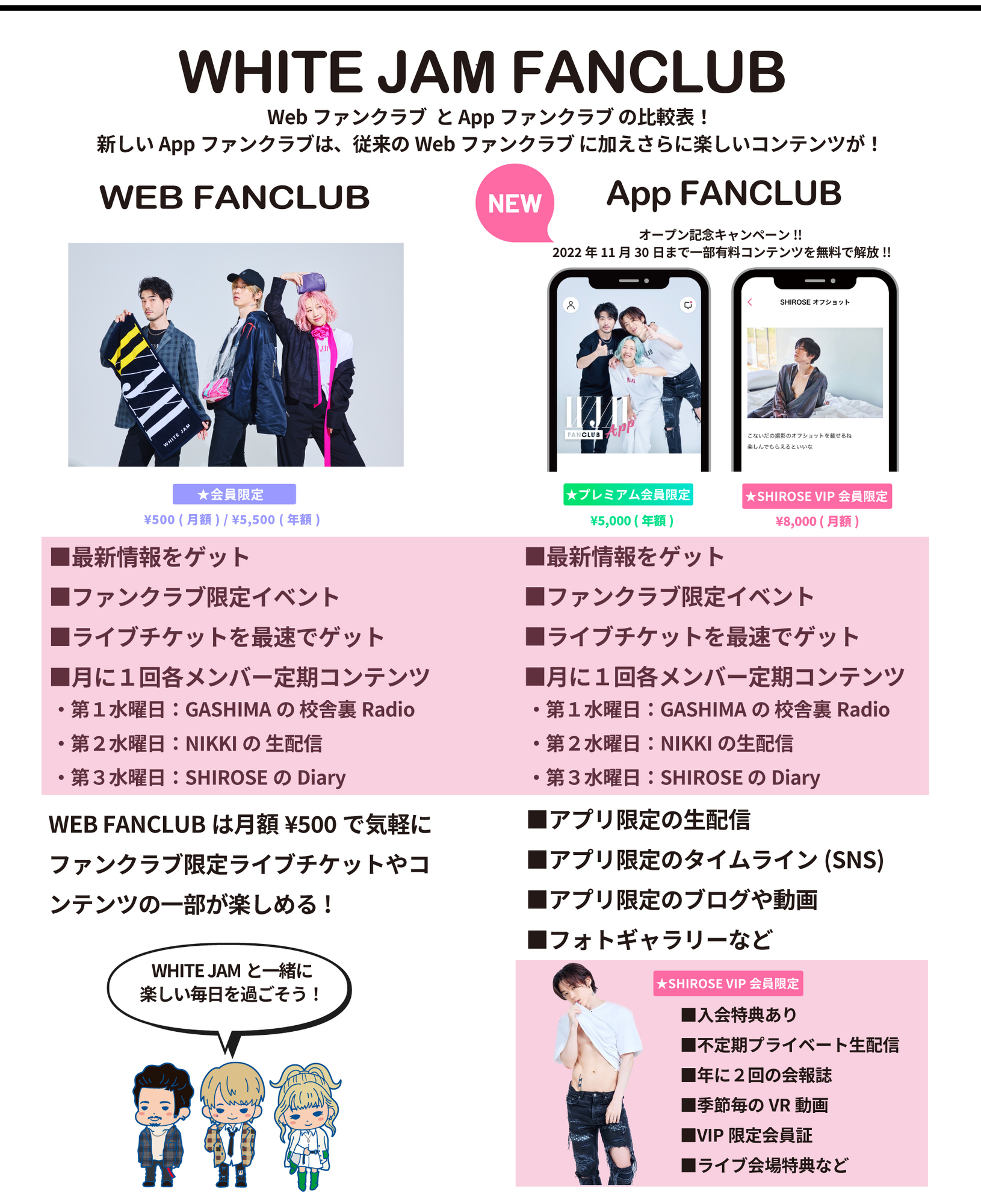 WHITE JAM 公式App が誕生しました！ | WHITE JAM 公式ウェブサイト